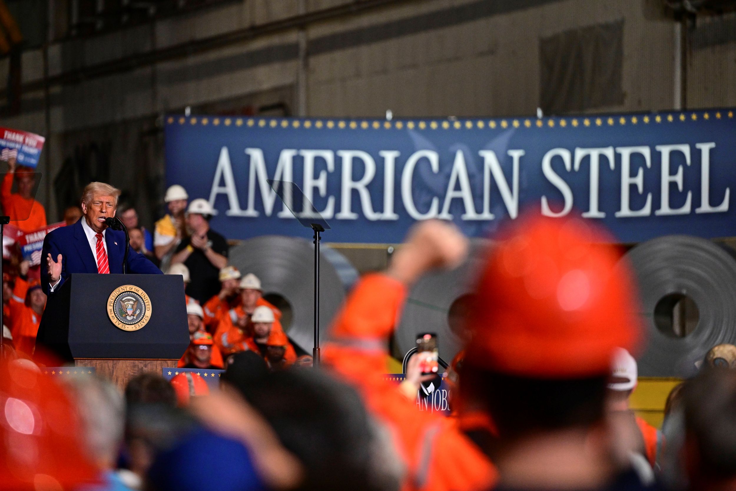 Trump says he plans to double steel, aluminum tariffs to 50%