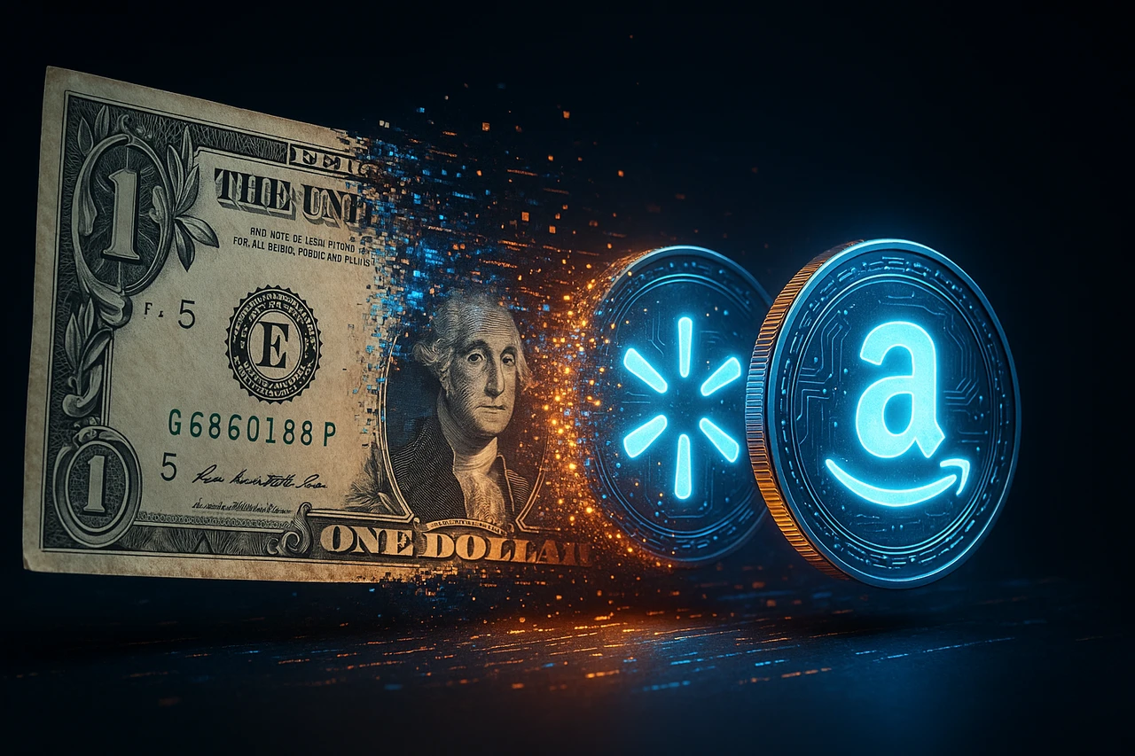 Walmart and Amazon Eye Stablecoins to Cut Credit Card Costs